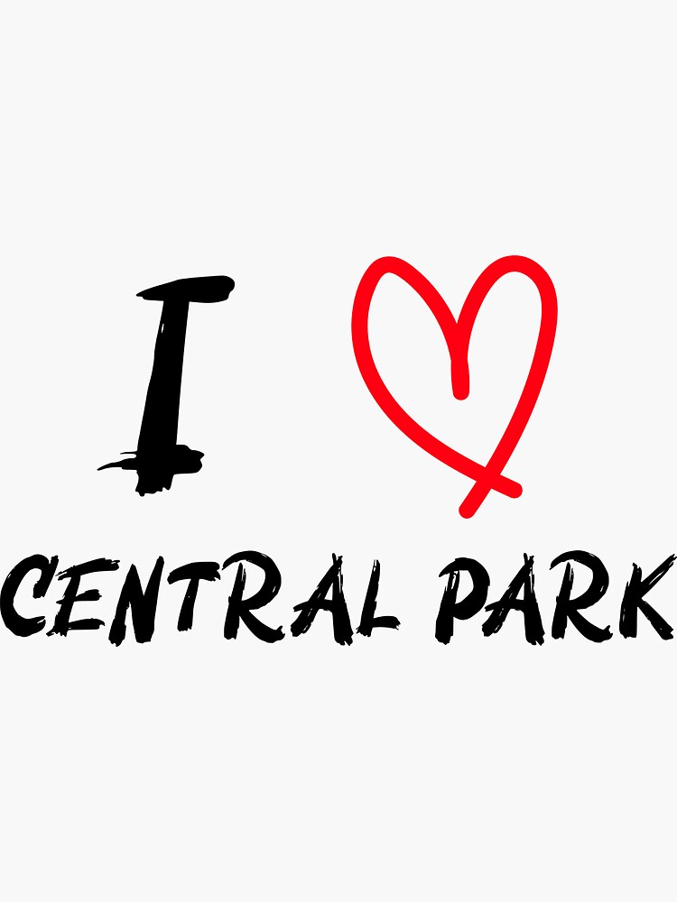 "I Love Central Park" Sticker for Sale by Discendo | Redbubble