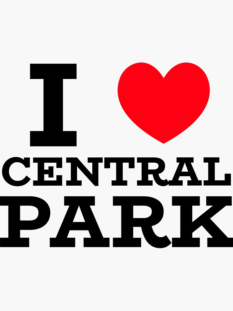 "I Love Central Park" Sticker for Sale by Discendo | Redbubble