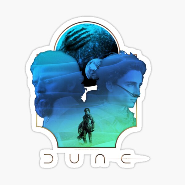 "House Atreides Dune Fan Art - Leto and Paul Atreides" Sticker for Sale ...