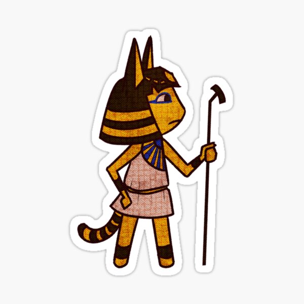 "hieroglyph Ankha " Sticker by Cathy-UK | Redbubble