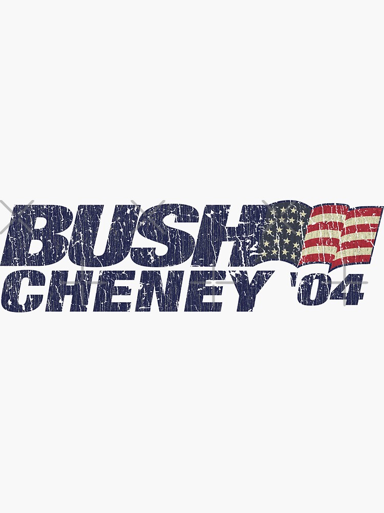 "Bush Cheney 2004 " Sticker for Sale by AstroZombie6669 | Redbubble