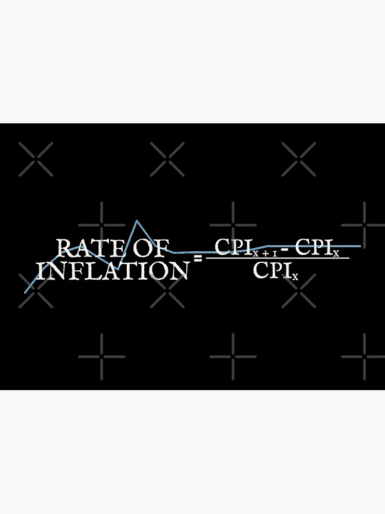 "Rate Of Inflation Formula Graph Design" Sticker by TrulyEpoque | Redbubble