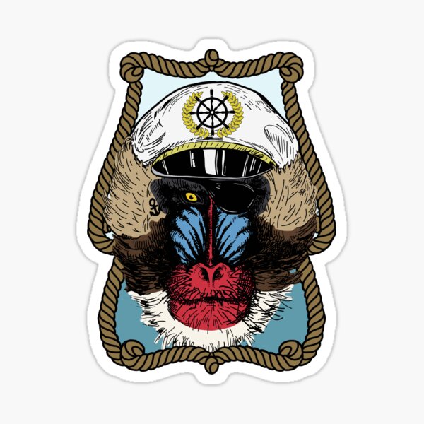 "Mandrill" Sticker for Sale by CalistaK | Redbubble