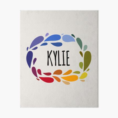"Kylie Name Cute Colorful Gift Named Kylie" Art Board Print by kindxinn ...