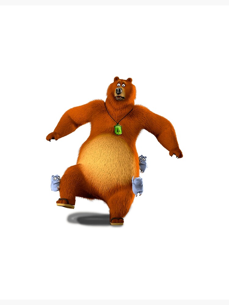 "Grizzy and the lemmings funny happy cartoon cute wow sticker" Poster ...