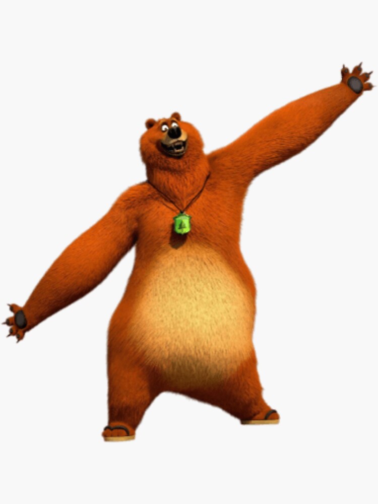 "Grizzy and the lemmings funny happy cartoon sticker" Sticker by oapq ...