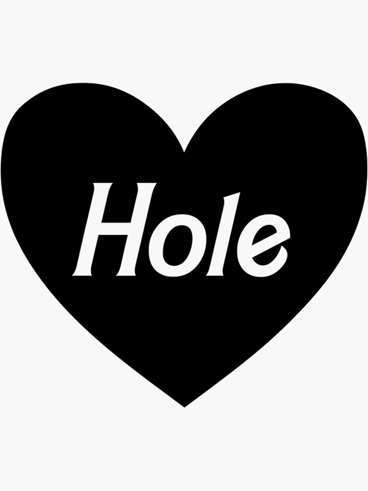 "Hole - Edited Logo Classic T-Shirt" Sticker by RicoFrommherz | Redbubble