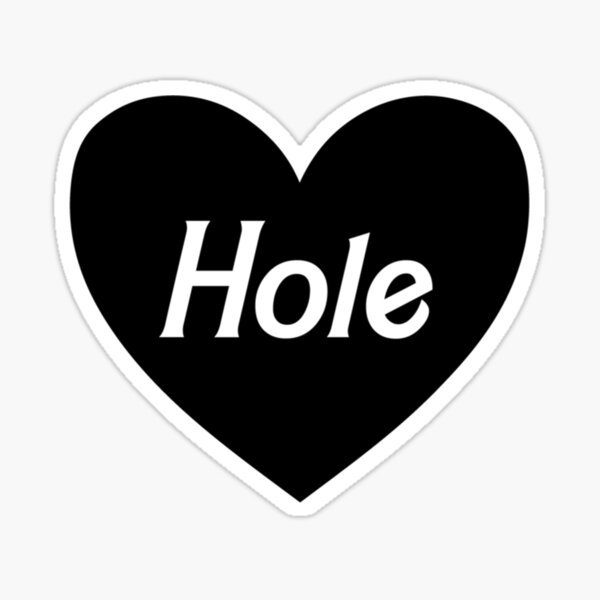 "Hole - Edited Logo Classic T-Shirt" Sticker by RicoFrommherz | Redbubble