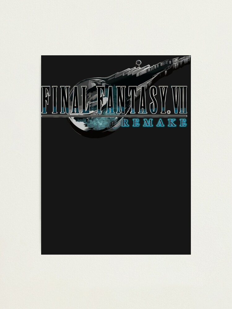 Lámina fotográfica «FFVII Remake Final fantasy 7 logo remake nuevo 2020 ...