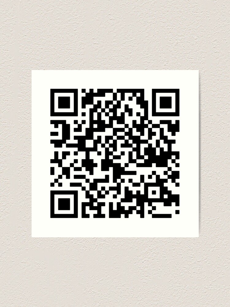 "QR Code Goat Kisses" Art Print for Sale by WillDoo | Redbubble