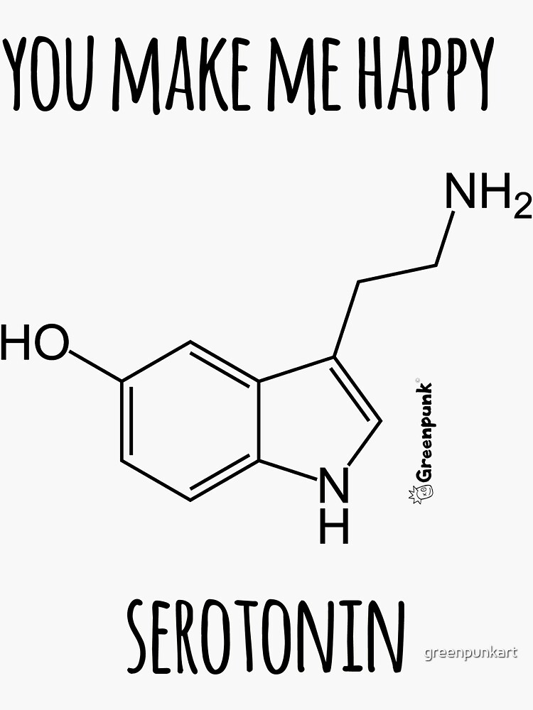 "Serotonin" Sticker for Sale by greenpunkart | Redbubble