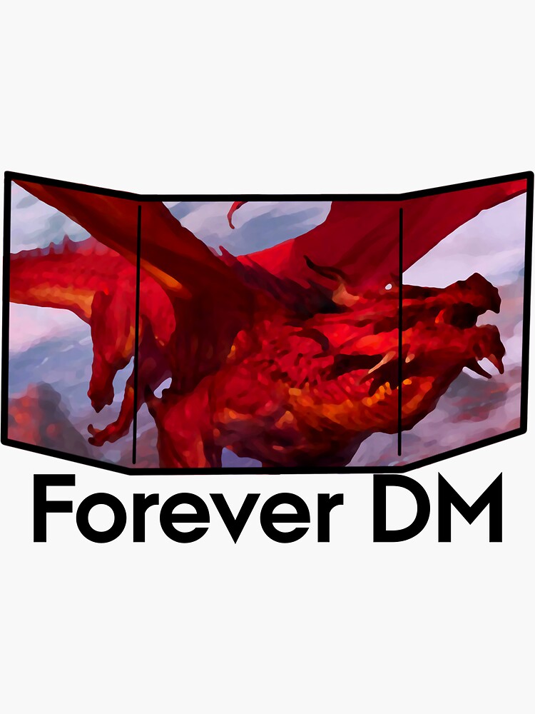 "Forever DM - DM screen" Sticker for Sale by Andre-The-Giant | Redbubble
