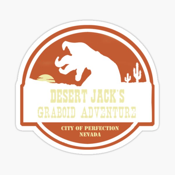 Pegatina «Logotipo de Graboid Adventure de Desert Jack y x27 Camiseta ...