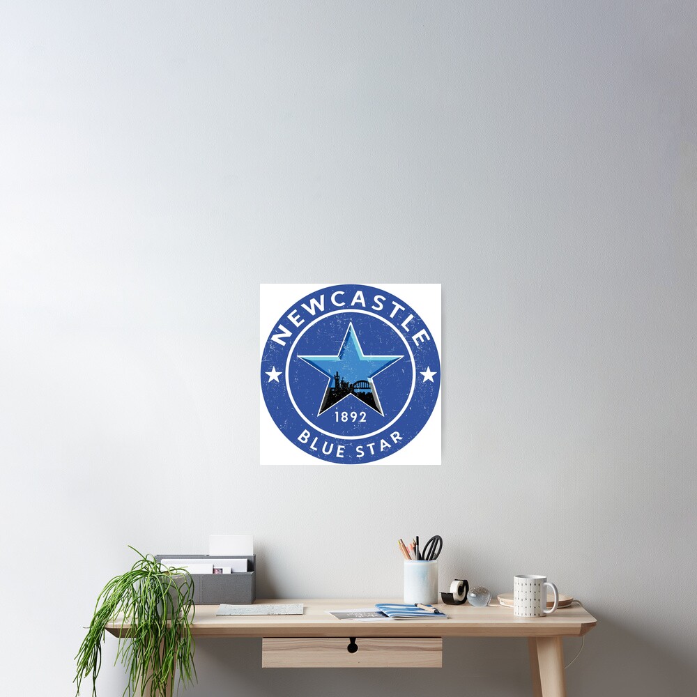 "Newcastle Blue Star" Poster by TheGoodFan- | Redbubble