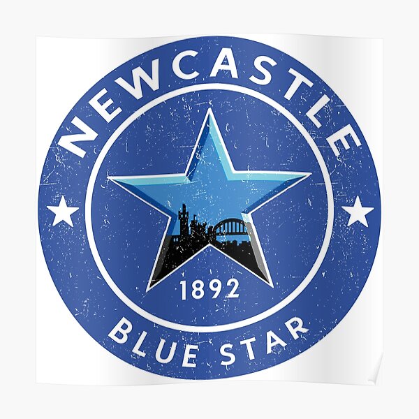 "Newcastle Blue Star" Poster by TheGoodFan- | Redbubble
