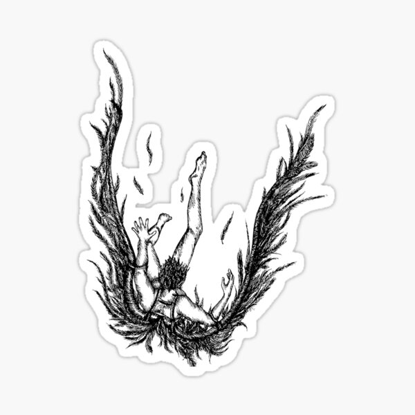 "Icarus " Sticker by MonteroneArts | Redbubble