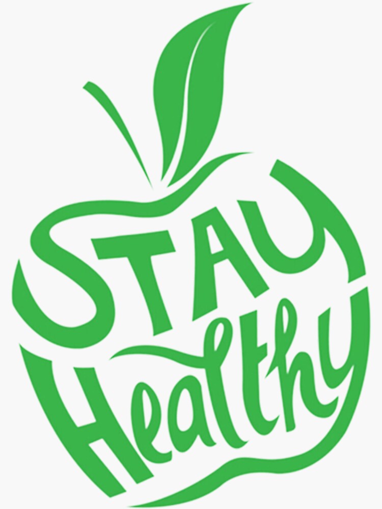 "Stay Healthy sticker" Sticker by kwangoods | Redbubble