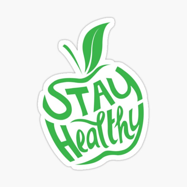 "Stay Healthy sticker" Sticker by kwangoods | Redbubble