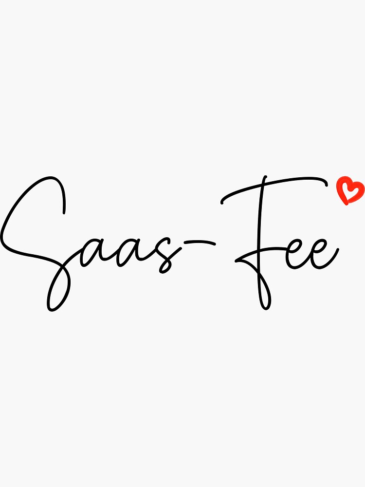 "Saas-Fee" Sticker by MerchSuperb | Redbubble