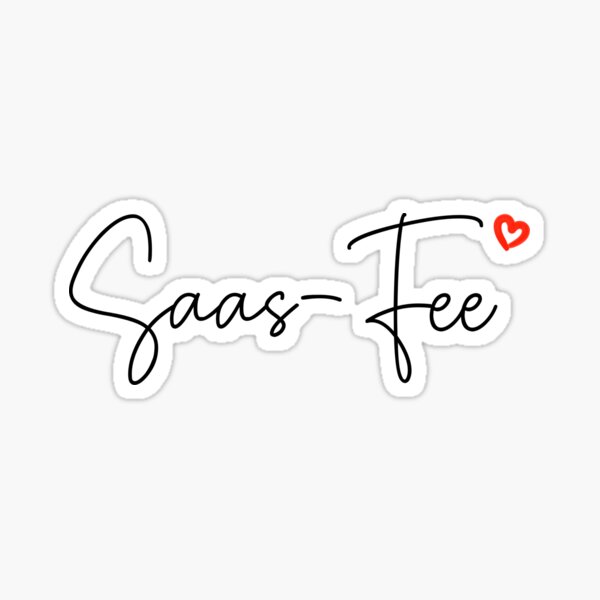 "Saas-Fee" Sticker by MerchSuperb | Redbubble