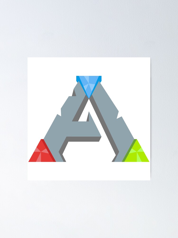 "ARK LOGO STICKERS" Poster for Sale by GamingWawe | Redbubble