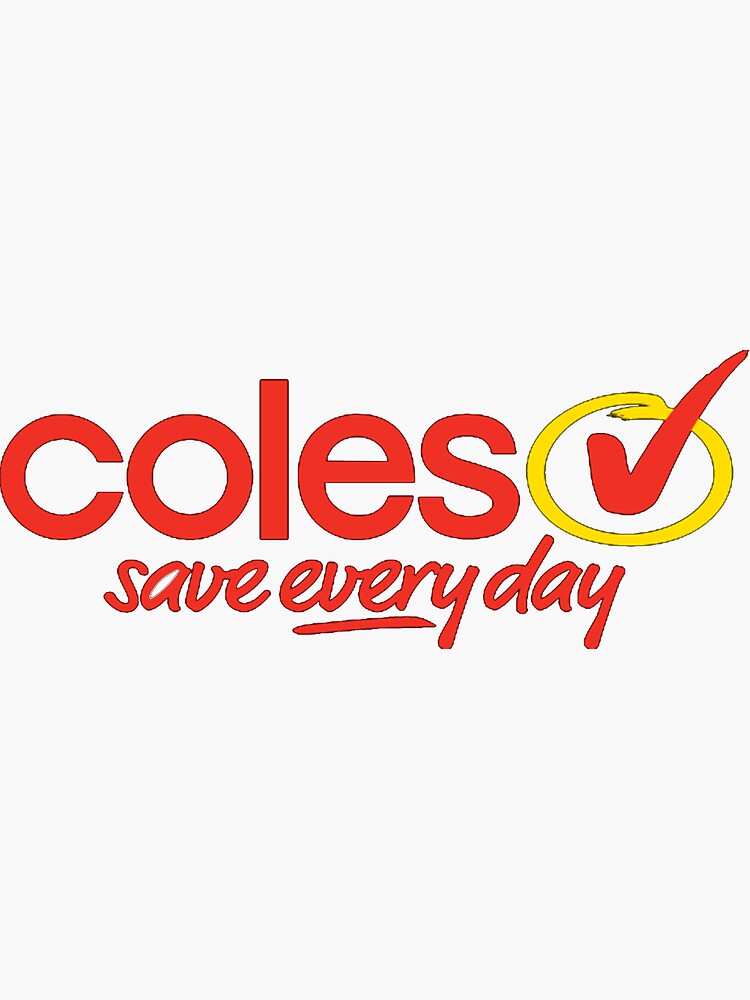 "Classy Coles Supermarket Design" Sticker by wabelssyu | Redbubble