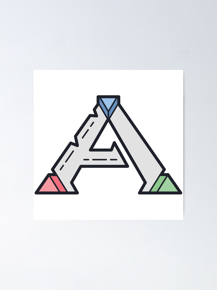"ARK LOGO STICKERS" Poster for Sale by GamingWawe | Redbubble