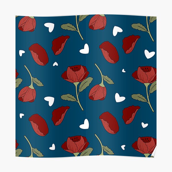"poppy love" Poster by Bisibee | Redbubble