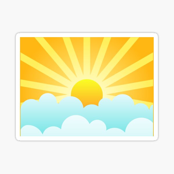 "Rising Sun Morning" Sticker by JArtCollection | Redbubble