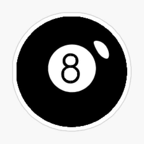 "8 ball" Sticker by licorish1 | Redbubble