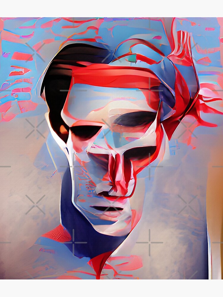 "The Many Faces of Patrick Bateman | Abstract art" Poster by ...