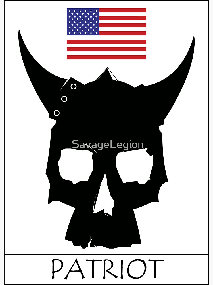 "American Viking, Patriot, viking patch" Sticker for Sale by ...