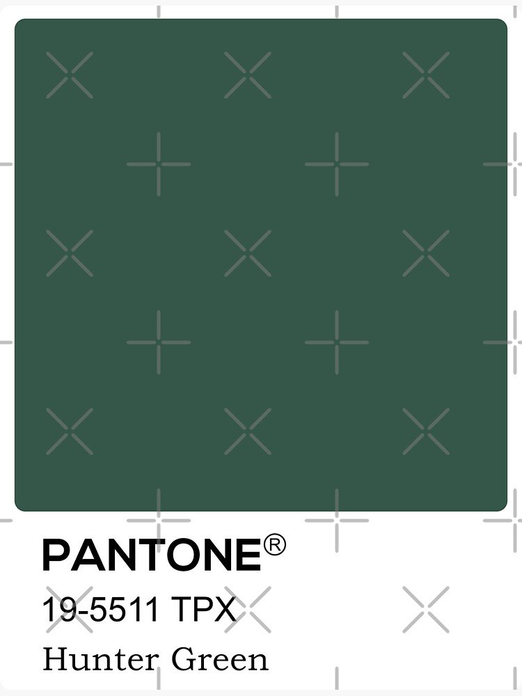 "PANTONE Hunter Green" Sticker for Sale by dgpatel | Redbubble