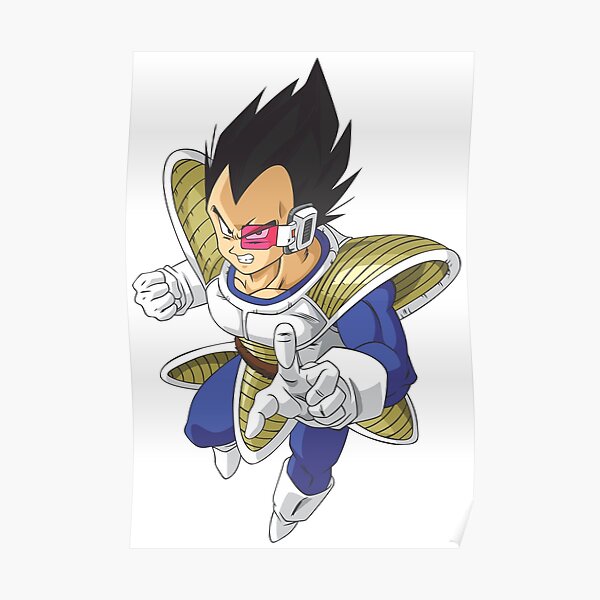 "Vegeta Saiyan Arm and Scouter" Poster by AlbDesign | Redbubble