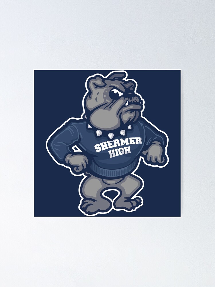 "Shermer High Bulldog Mascot" Poster for Sale by pufahl | Redbubble