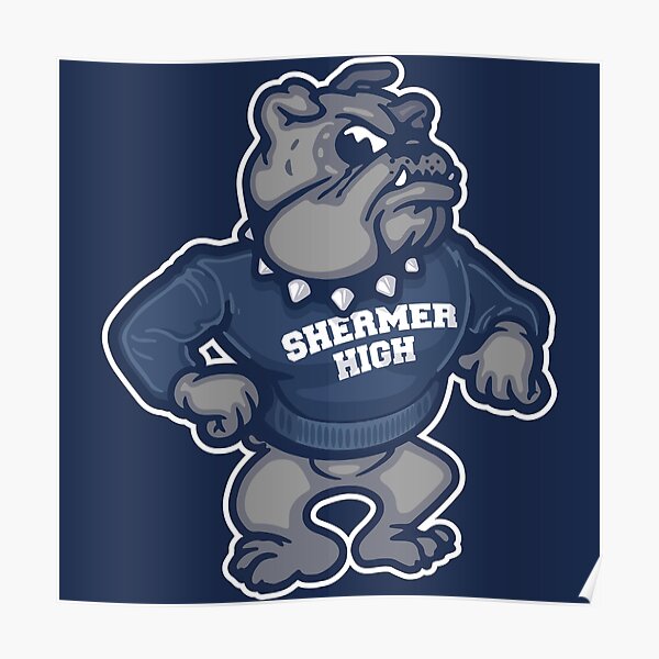 "Shermer High Bulldog Mascot" Poster for Sale by pufahl | Redbubble