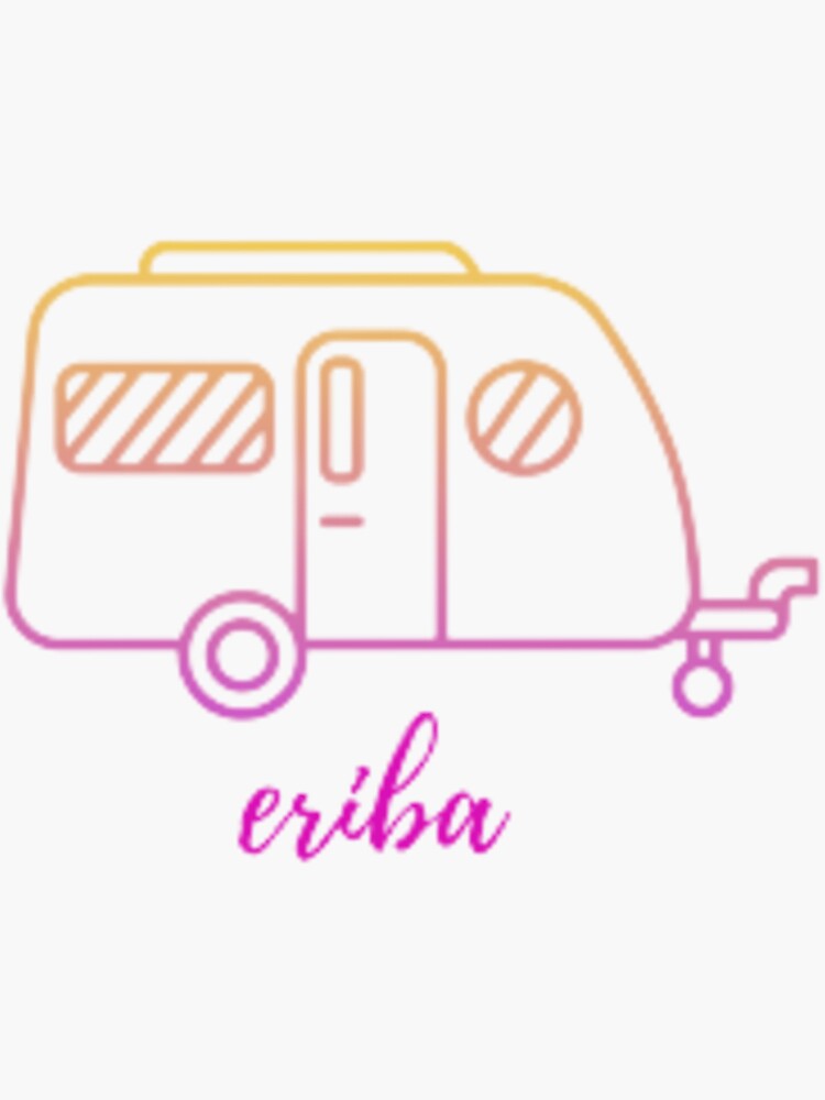 "Eriba Caravan Classic T-Shirt" Sticker by HAJBANE | Redbubble