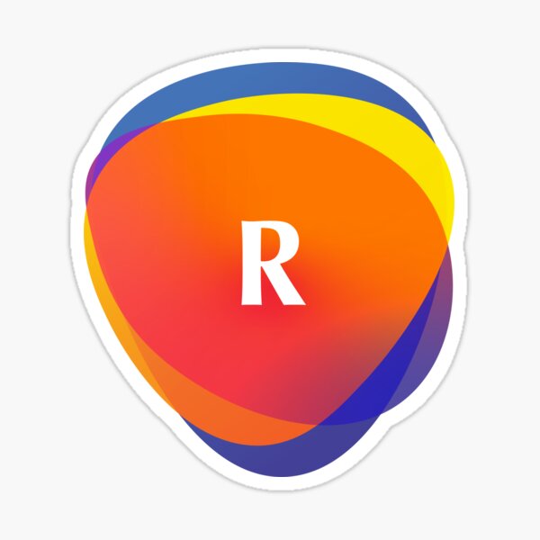 "R Logo " Sticker for Sale by SithamRoo | Redbubble