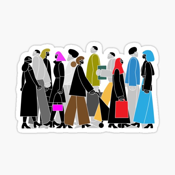 "community" Sticker by karimbaaly | Redbubble