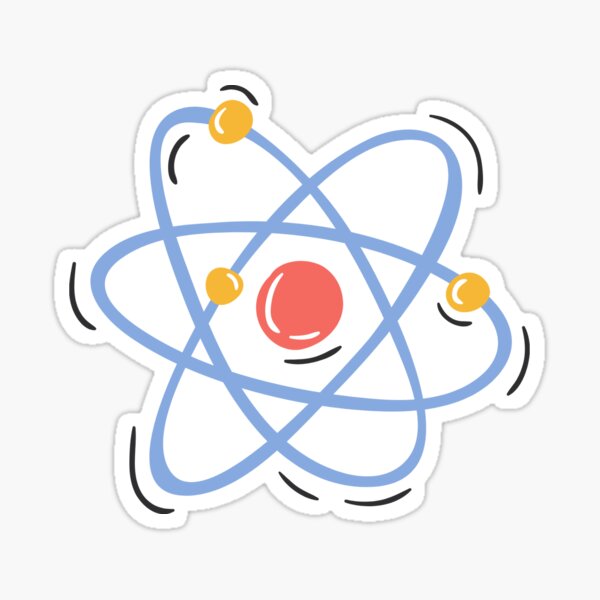 "atom" Sticker by booobooo | Redbubble
