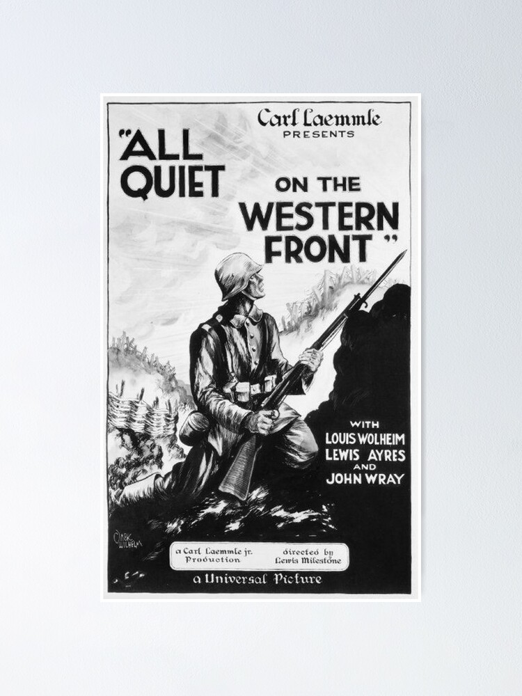 "All Quiet on the Western Front Movie Poster" Poster for Sale by ...
