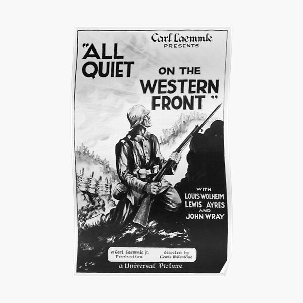 "All Quiet on the Western Front Movie Poster" Poster for Sale by ...