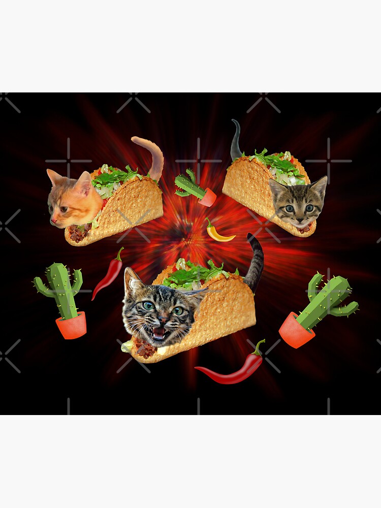 "Exploding Taco Cats" Mouse Pad for Sale by MeowMerch | Redbubble