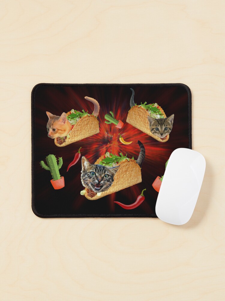 "Exploding Taco Cats" Mouse Pad for Sale by MeowMerch | Redbubble