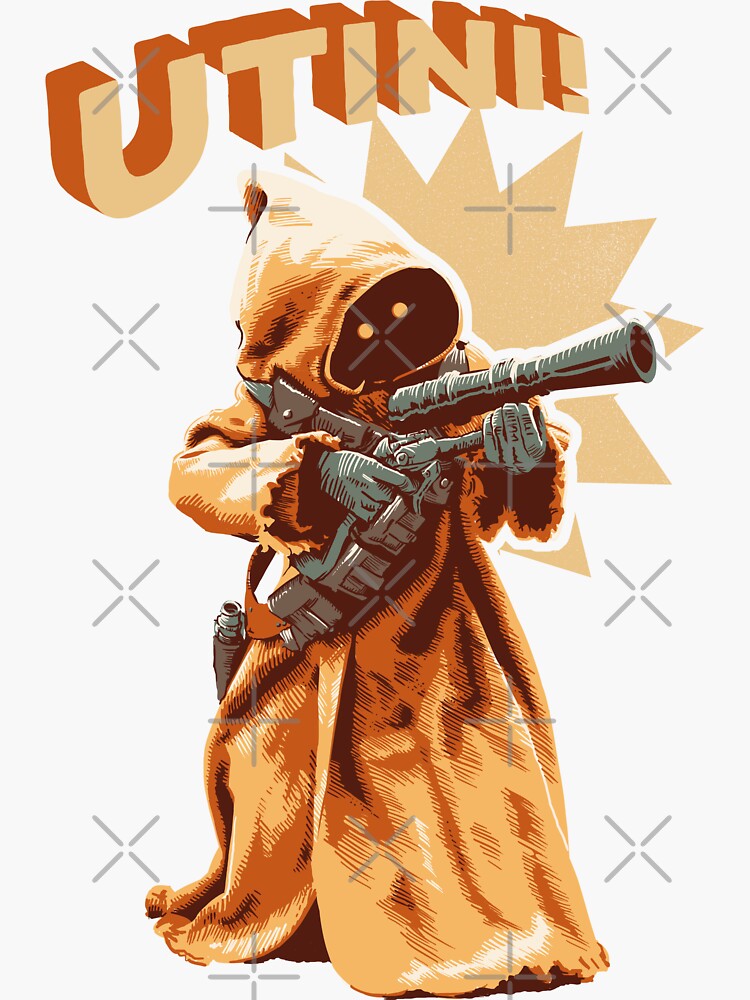 "Utini! Jawa scrap pickers" Sticker for Sale by RafaelLima7 | Redbubble