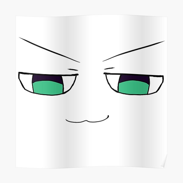 "Anime Smug Face" Poster by Nyamelon | Redbubble