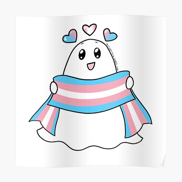 "Trans Ghost" Poster for Sale by twilight-trix | Redbubble