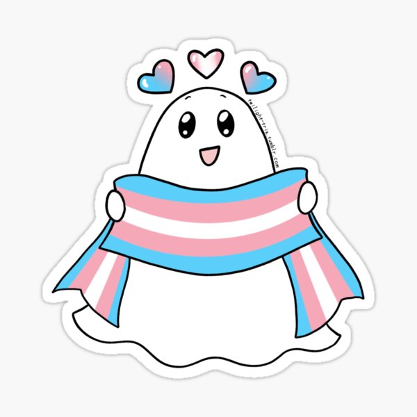 "Trans Ghost" Sticker for Sale by twilight-trix | Redbubble