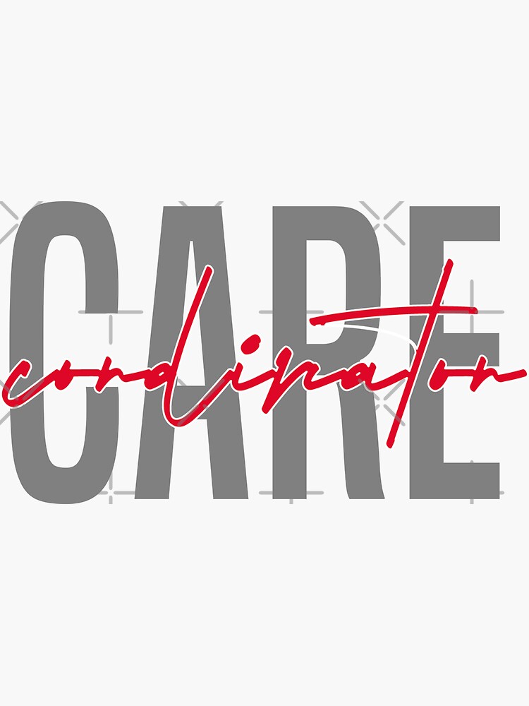 "Care Coordinator - An Awesome Design In Gray And Red - Cute Gift For ...
