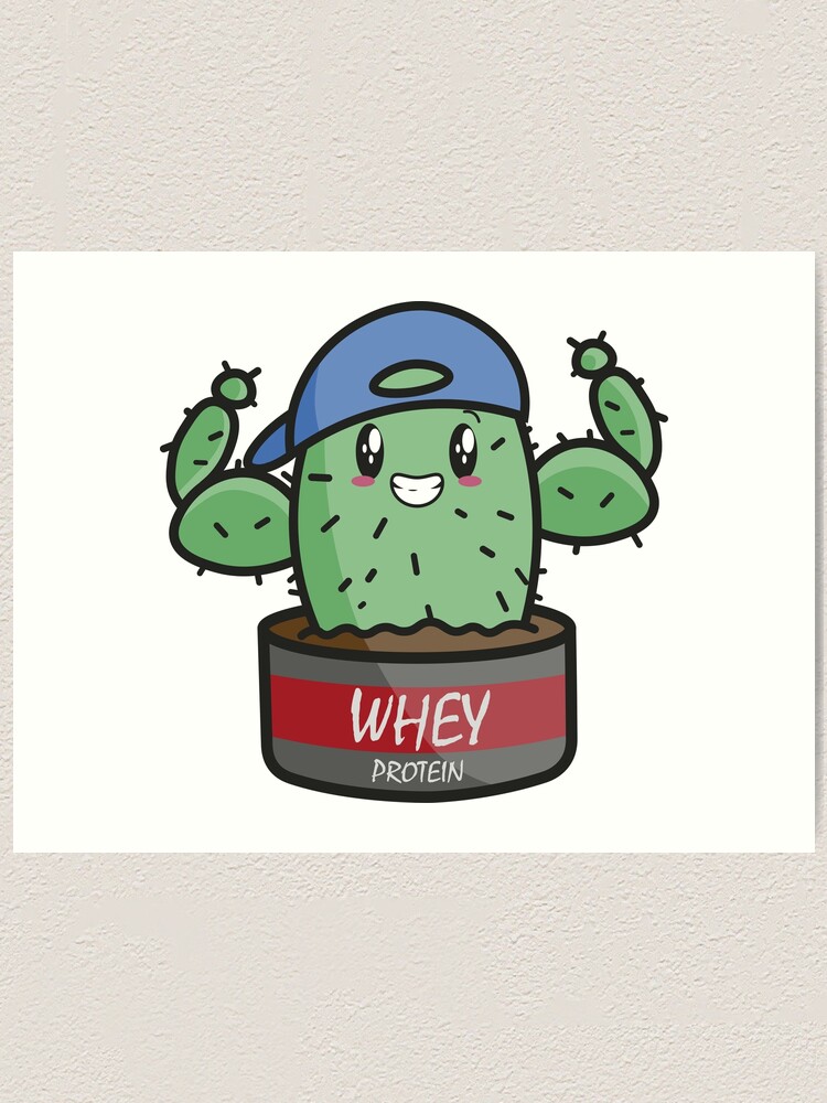"Cute Muscle Cactus In Whey Protein - Bodybuilding, Strongman ...